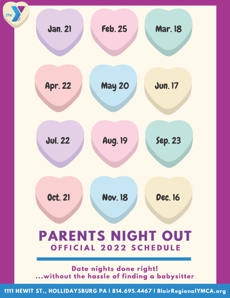 Child Watch | Schedule | BLAIR REGIONAL YMCA - Hollidaysburg, PA