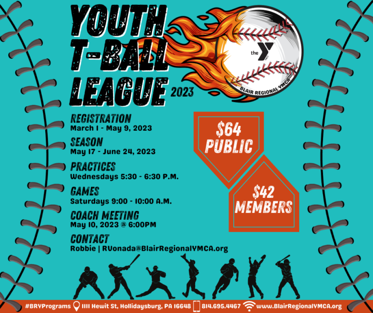 Youth T-Ball League | BLAIR REGIONAL YMCA | Hollidaysburg, PA