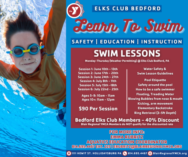 Swimming Lessons | BLAIR REGIONAL YMCA | Hollidaysburg, PA