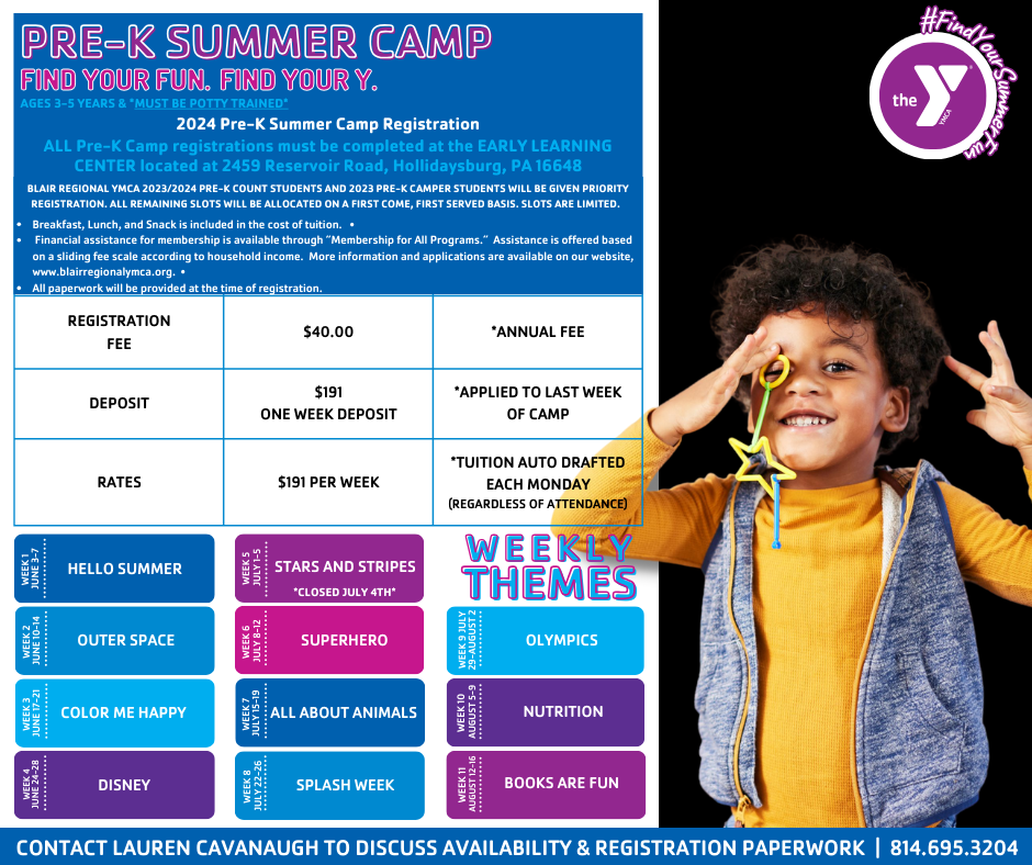 Summer Camps | BLAIR REGIONAL YMCA | Hollidaysburg, PA