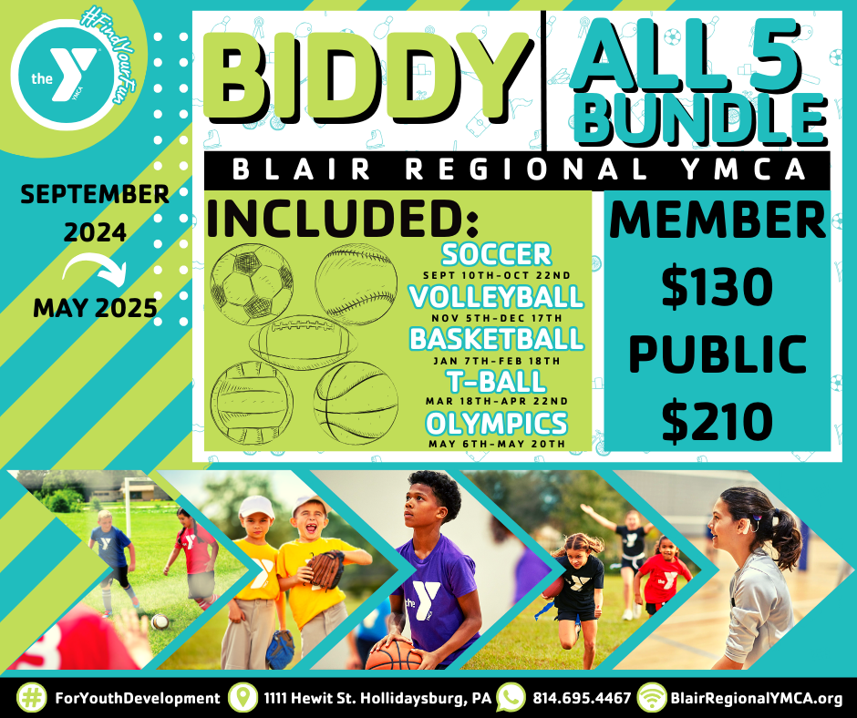 Biddy Sports | BLAIR REGIONAL YMCA | Hollidaysburg, PA