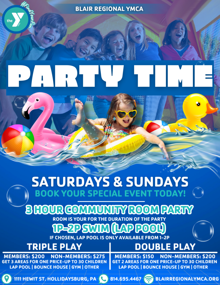 Parties/Rentals - Blair Regional YMCA